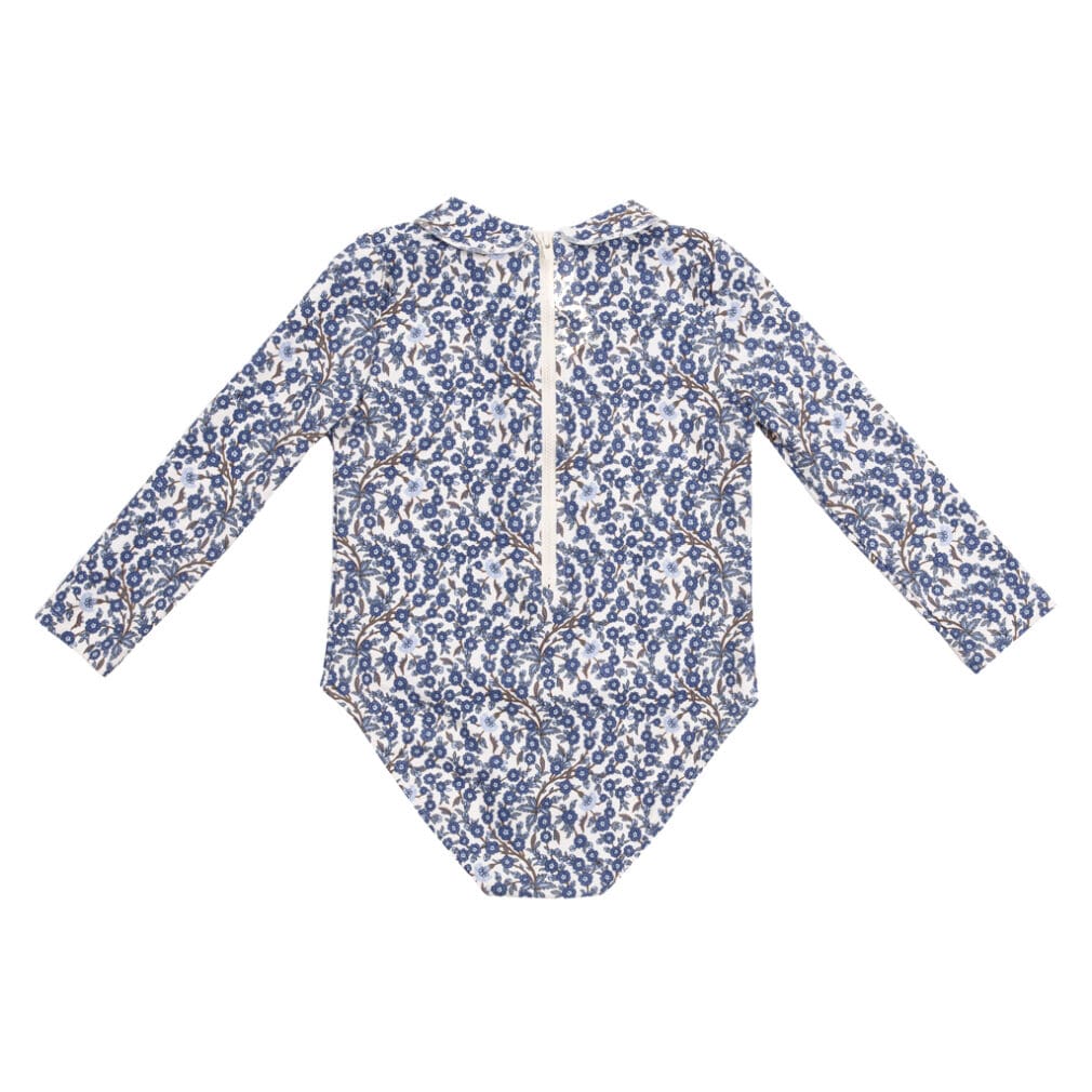 Peeter Pan collar Swimsuit L/S – “empress” Made with Liberty fabric ...