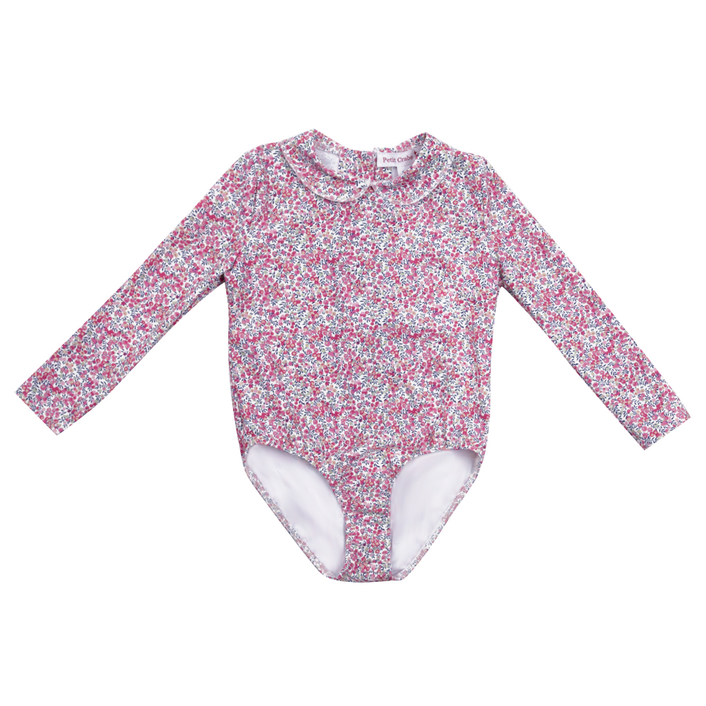Peeter Pan collar Swimsuit L/S – “wiltshire bud” Made with Liberty ...