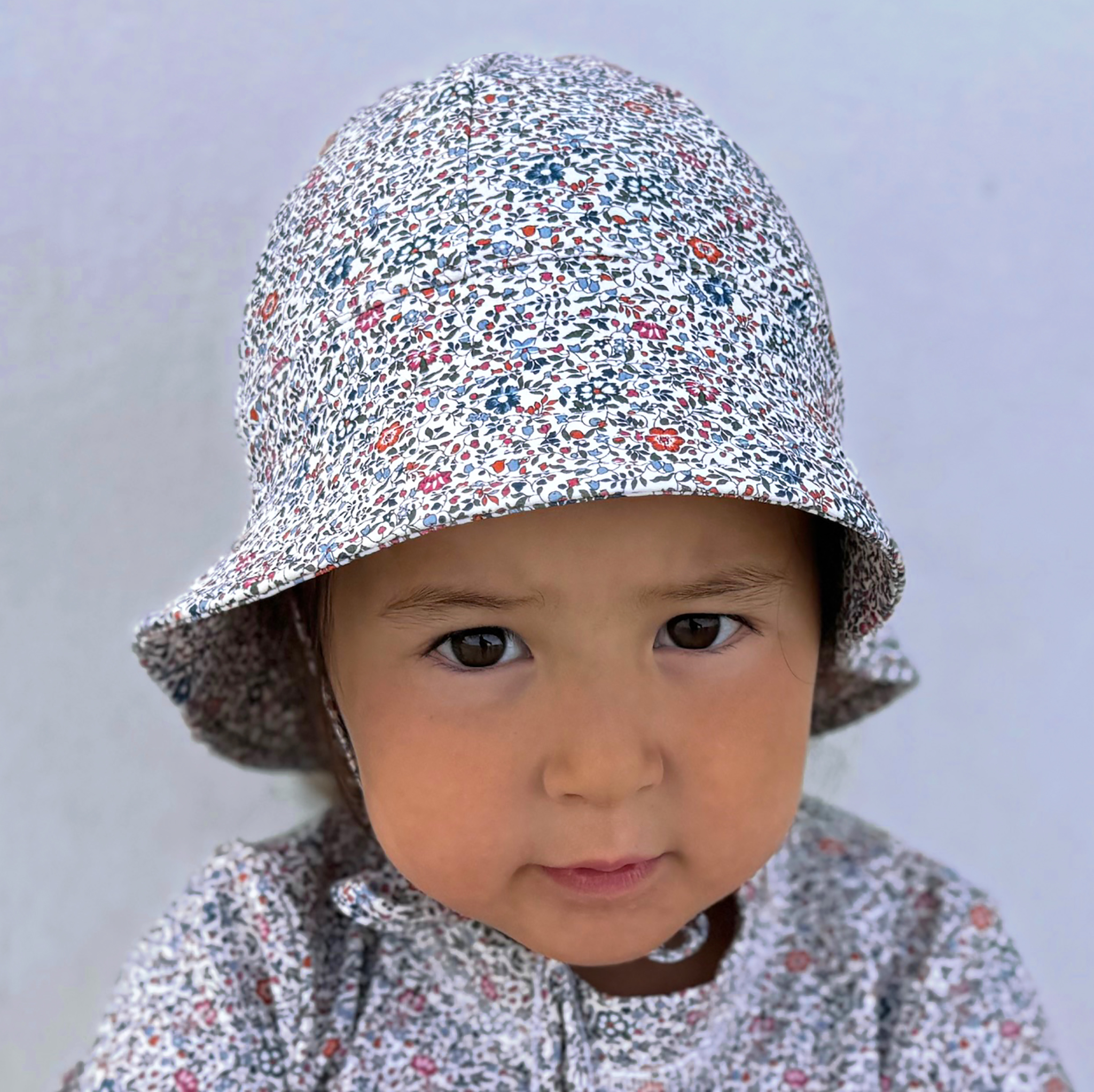 Frey Sun hat – “katie & millie” Made with Liberty fabric - Petit Crabe