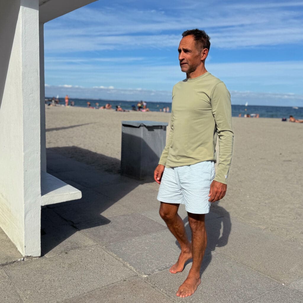 Enzo Man UV-Swimshirt L/S – olive - Petit Crabe