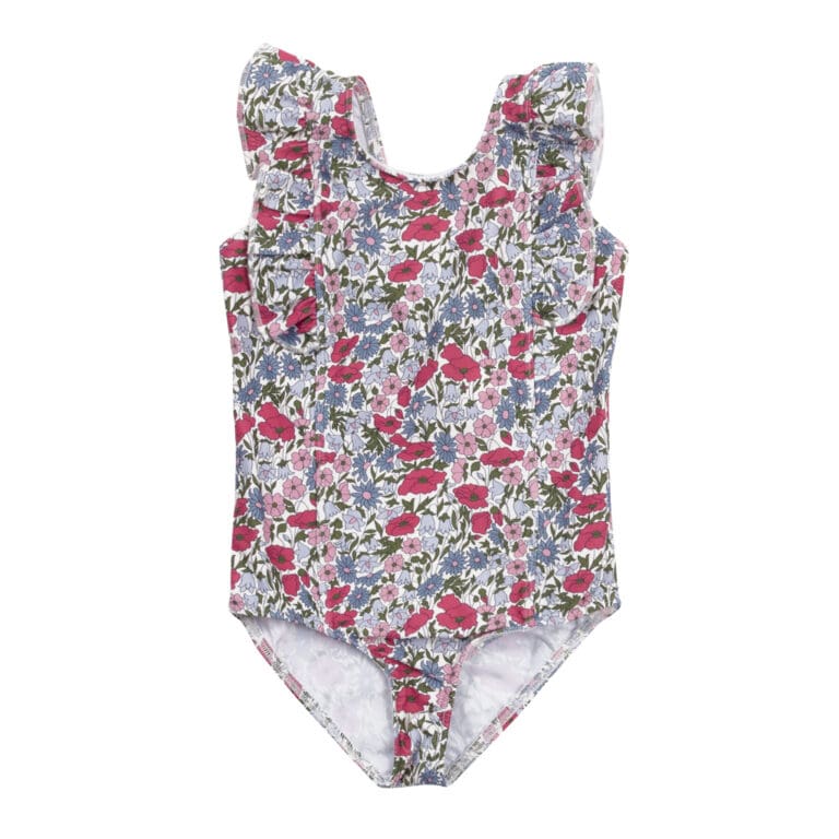 Bade swimsuit – “poppy & daisy P” Made with Liberty fabric - Petit Crabe