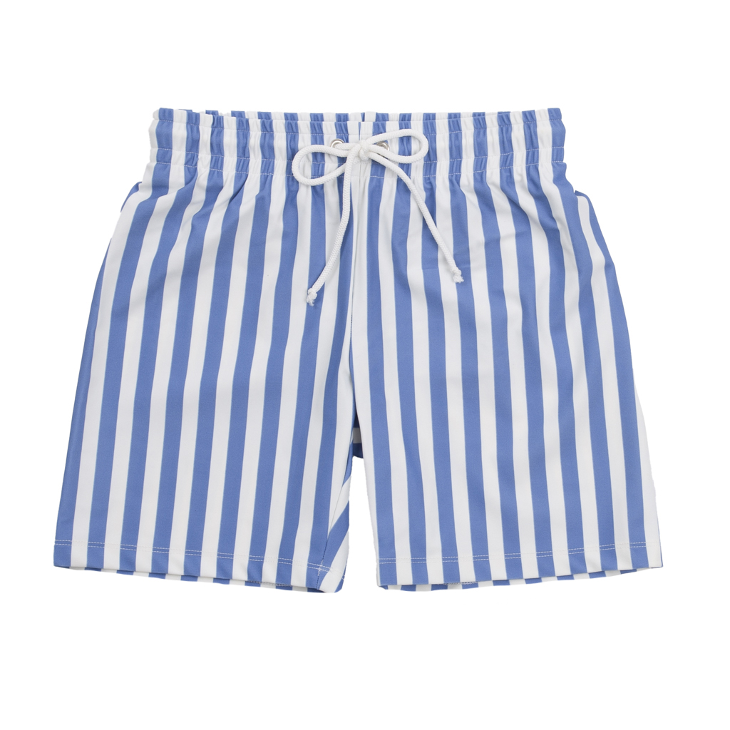 Alex Swim shorts - vertical stripes - Petit Crabe