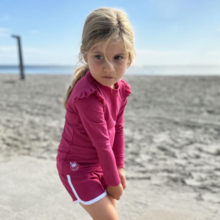 Alexa Swim shorts – mulberry - Petit Crabe