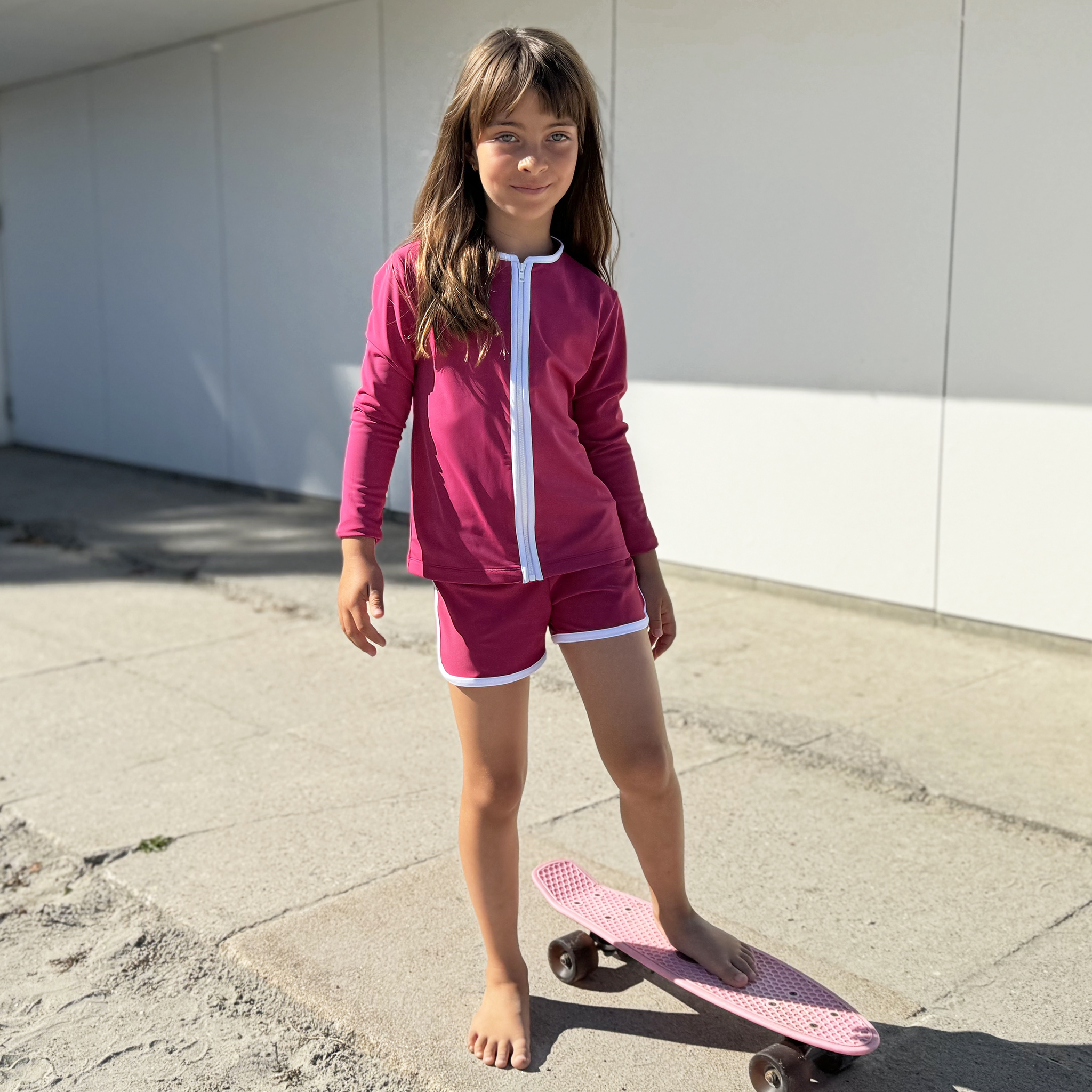Alexa Swim shorts – mulberry - Petit Crabe
