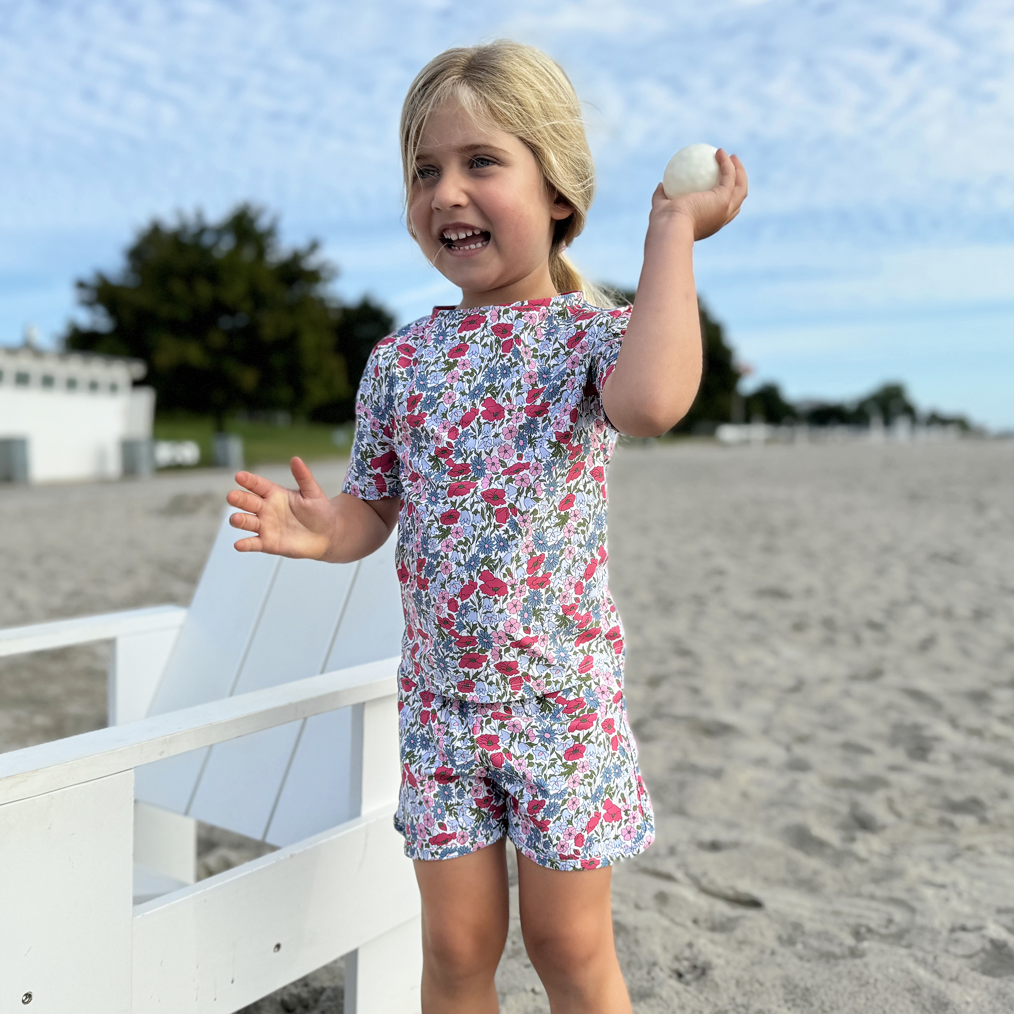 Alexa Swim shorts – “poppy & daisy P” Made with Liberty fabric - Petit ...