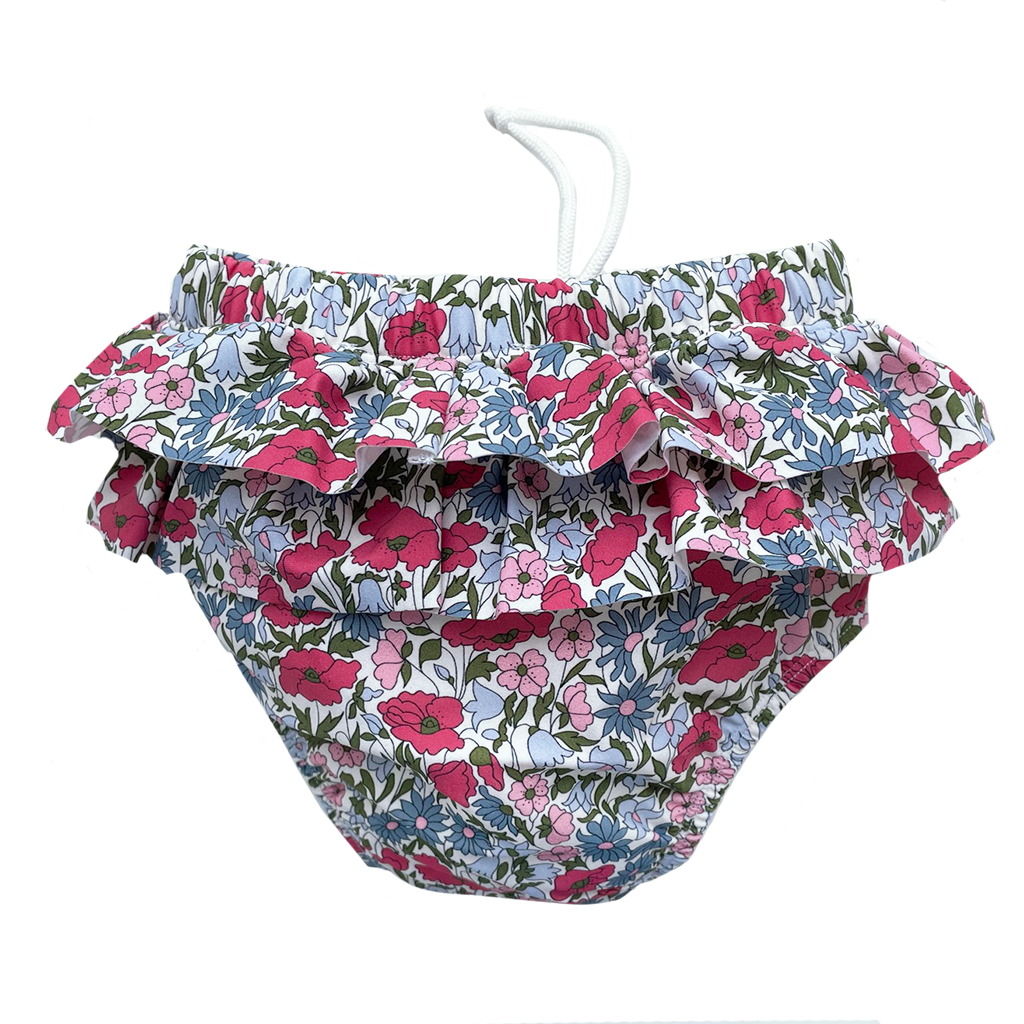 Ida Swim nappy – “poppy & daisy P” Made with Liberty fabric - Petit Crabe