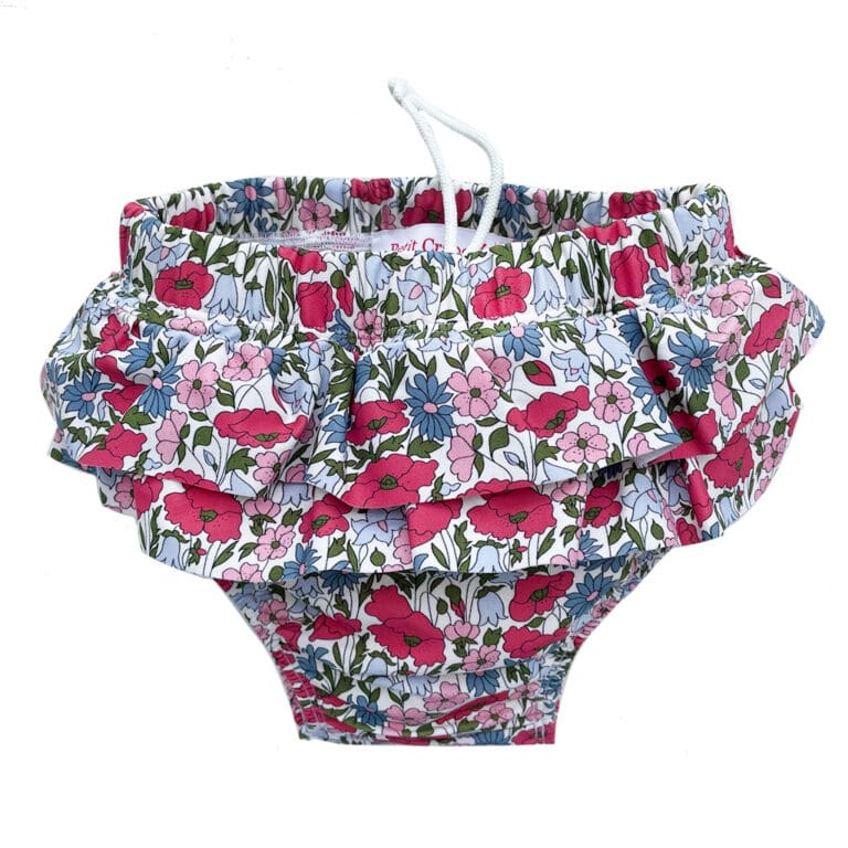 Ida Swim nappy – “poppy & daisy P” Made with Liberty fabric - Petit Crabe
